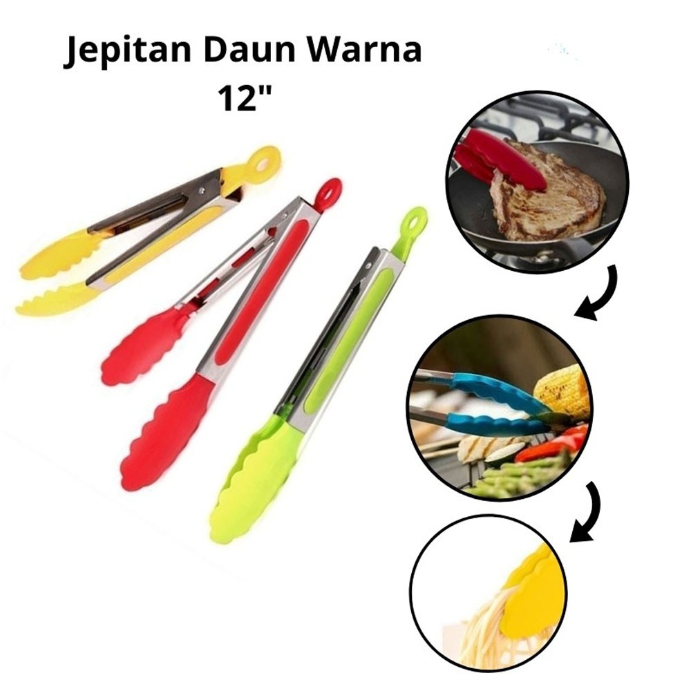 Jual Capitan Masak Jepitan Daun Multiwarna 12cm Grill Gorengan Kue ...