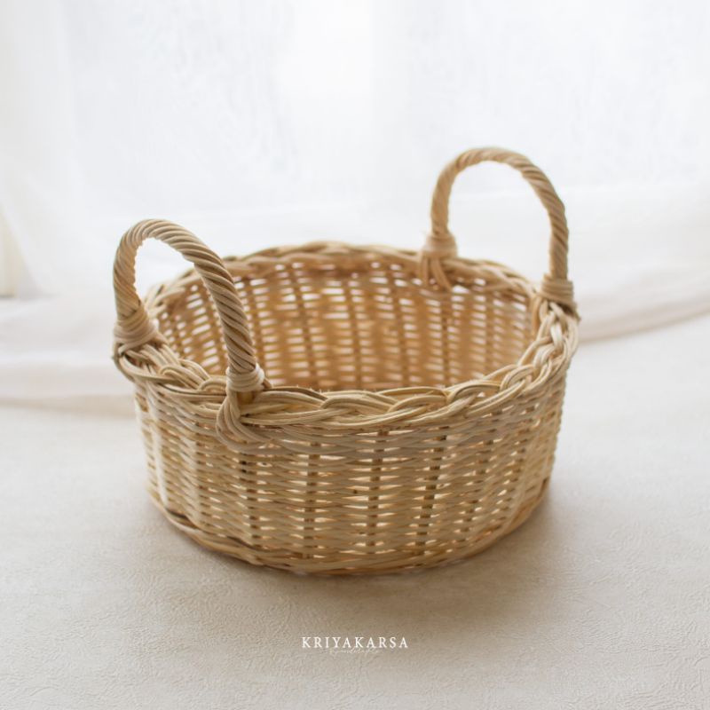 Jual Keranjang Rotan Bulat / Keranjang Bulat Rotan / Keranjang Rotan ...