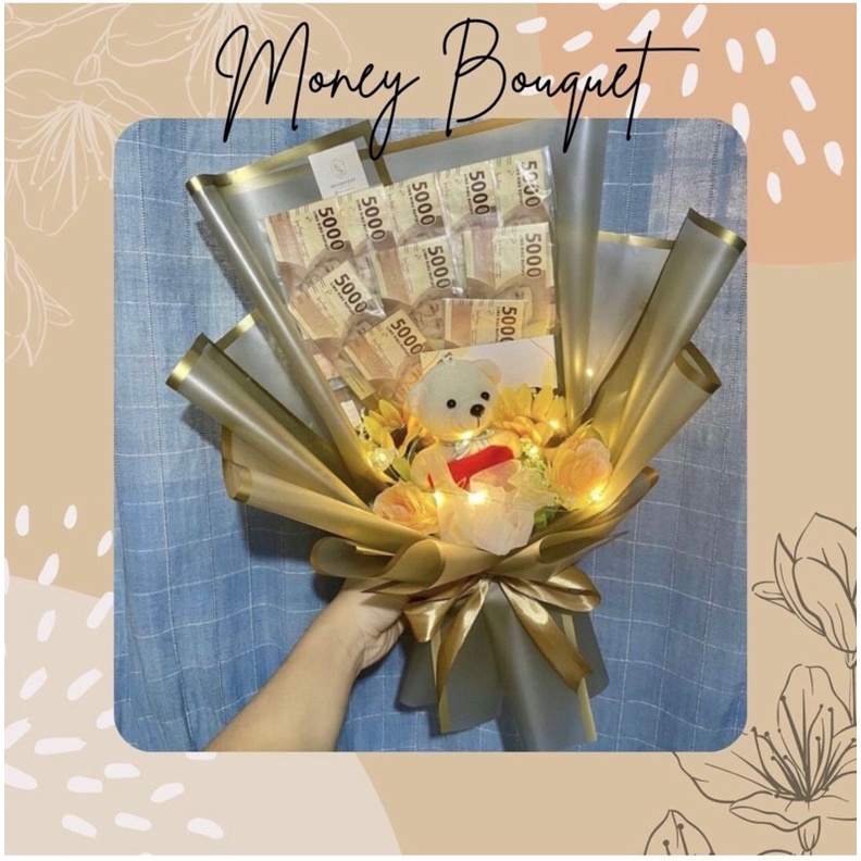 Jual [READY] Money Bouquet [Buket Uang, Bunga Duit, Buket Wisuda ...