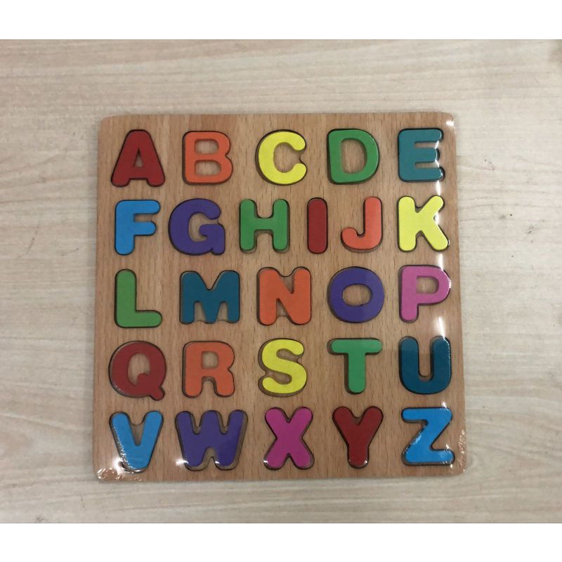 Jual Mainan Edukasi Papan Puzzle Abjad Huruf A sampai Z | Shopee Indonesia