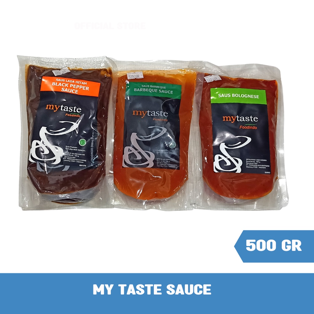 Jual MY TASTE saus Spicy BBQ / BBQ / blackpaper / bolognese 500 gram ...