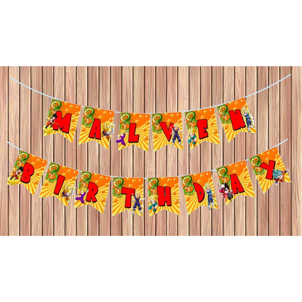 Jual Dragon Ball Flag Bunting Birthday / Bendera Hiasan Dinding Ulang ...
