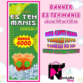Jual Spanduk Banner Backdrop Es teh Manis / Banner teh Manis / Spanduk ...