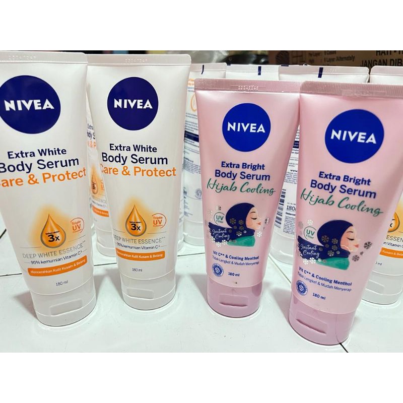 Jual NIVEA Extra White Care & Protect | NIVEA Hijab Whitening Cooling ...