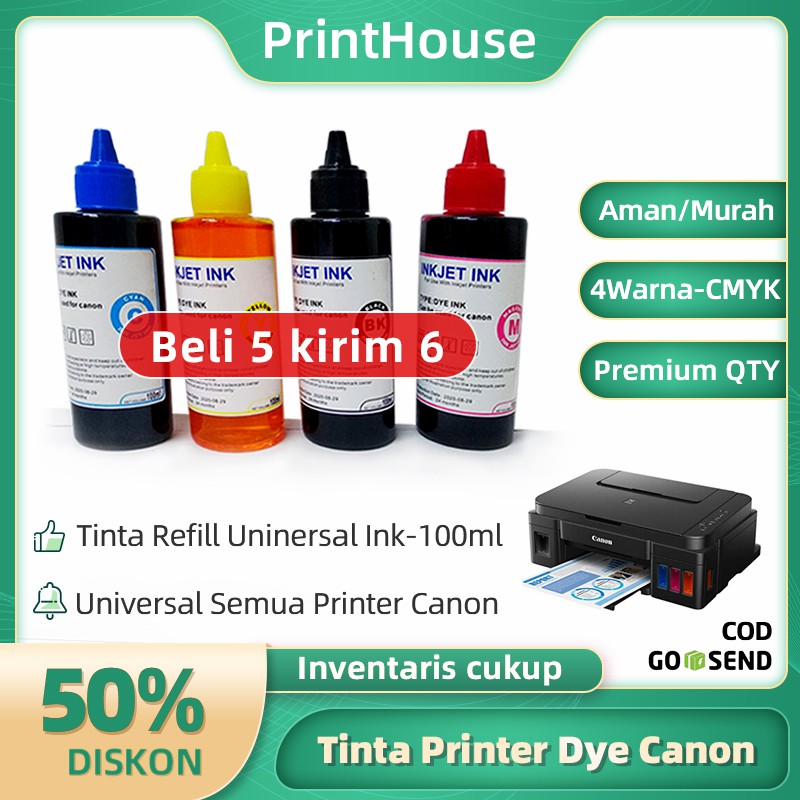 Jual Tinta Refill Printer Canon iP2770 IP2870 iP110 MP287 MP237 MG2470 ...