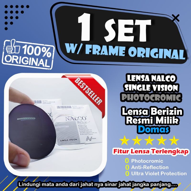 Jual KACAMATA PAKET FRAME DAN LENSA PHOTOCROMIC / ANTI RADIASI by DOMAS | Shopee Indonesia