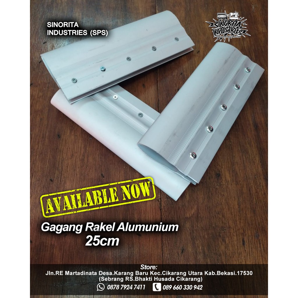 Jual Gagang Rakel Alumunium Sablon 25 cm | Shopee Indonesia