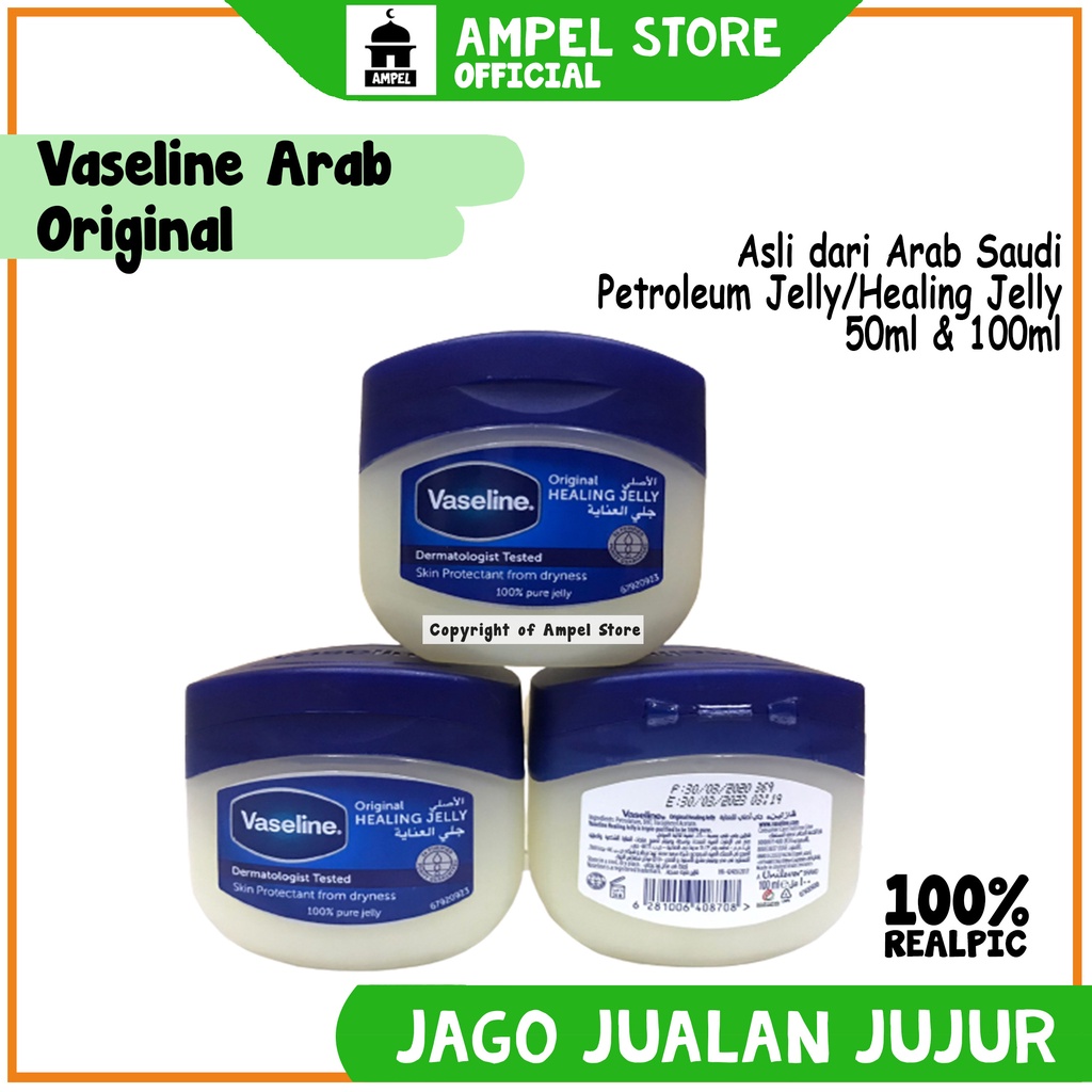 Vaseline Asli Arab 50ml & 100ml Krim Pelembab & Pelindung dari UV Cocok ...