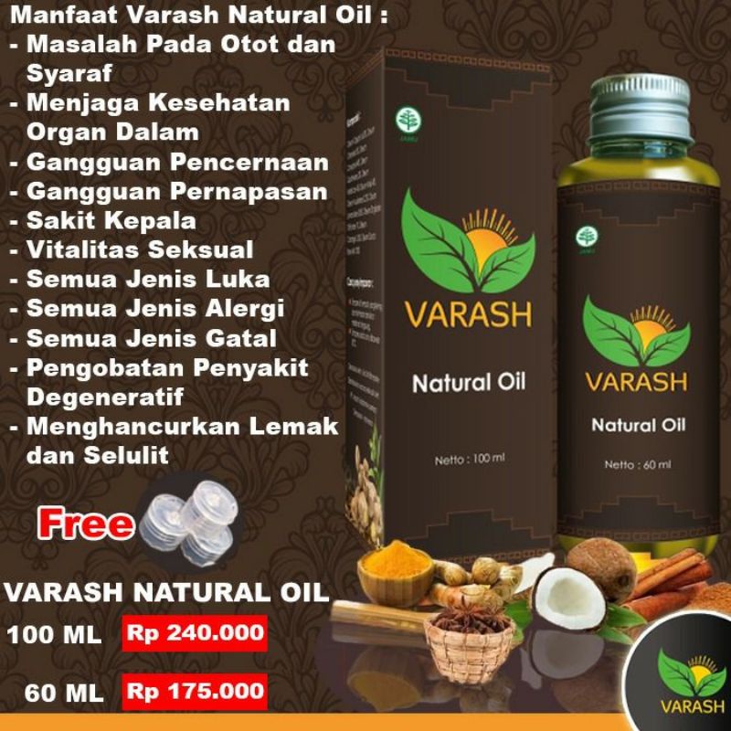 Jual Minyak Varas Natural Oil 100ml | Shopee Indonesia