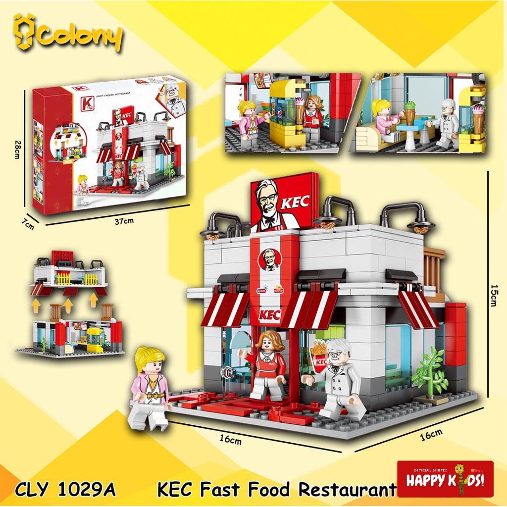 Jual PROMO BANGUNAN RESTORAN LEGO KFC MAINAN HOBI KOLEKSI BRICKS BLOCKS ...