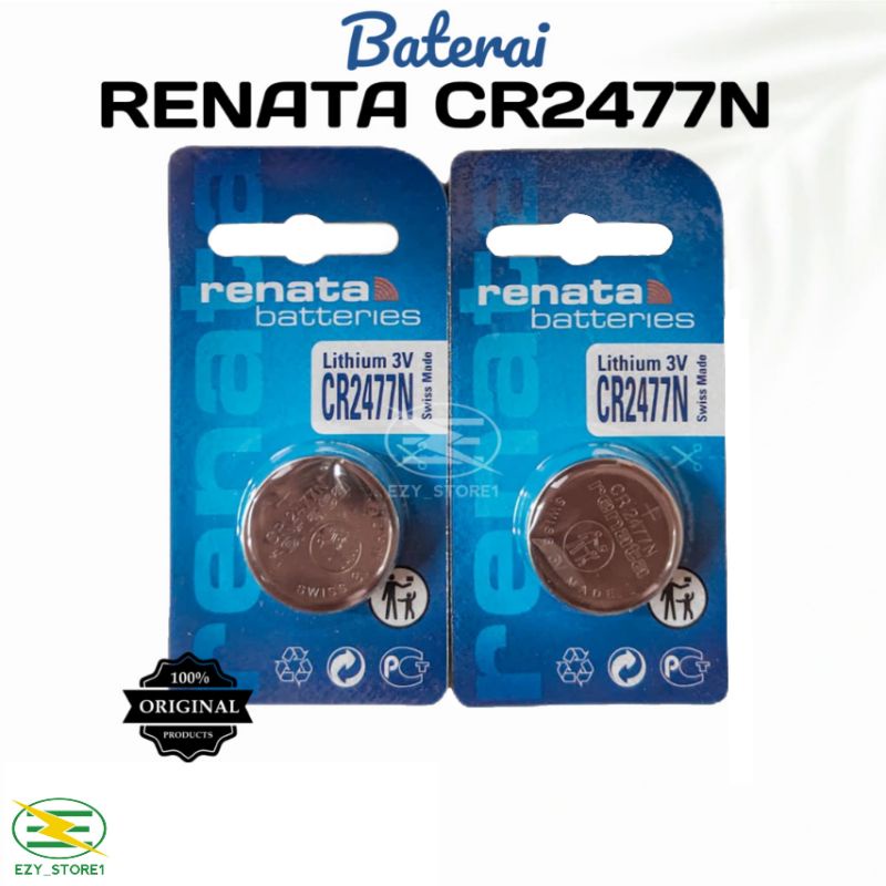 Jual Baterai Renata CR2477N CR2477 Original Lithium Battery 3V Batrai ...