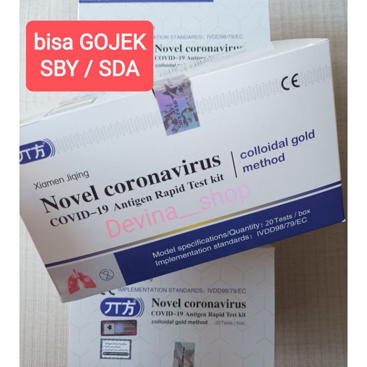 Jual alat antigen rapid test SALIVA AIR LIUR / LUDAH / Novel ...