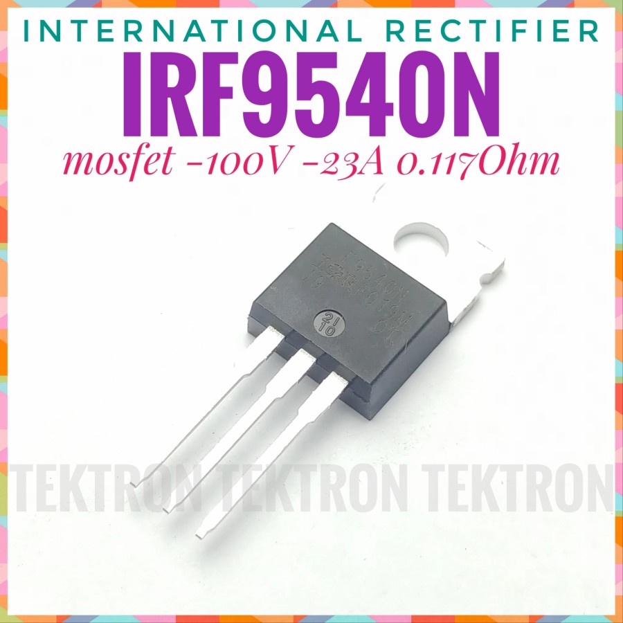 Jual International Rectifier IRF9540N P Channel Mosfet IRF9540 F9540 F9540N | Shopee Indonesia