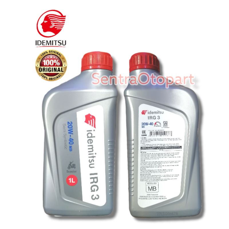 Jual Oli idemitsu matic irg3 20w40 semi synthetic 1 liter 1000ml ...