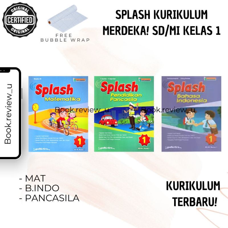 Jual BUKU SPLASH KELAS 1 SD KURIKULUM MERDEKA | SPLASH MATEMATIKA ...
