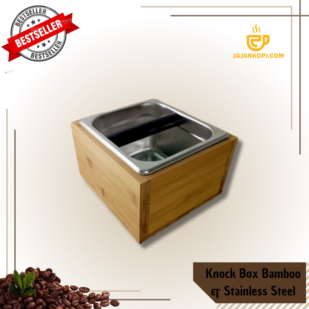 Jual Knock Box Kopi Stainless Bamboo Wadah Ampas Kopi | Shopee Indonesia