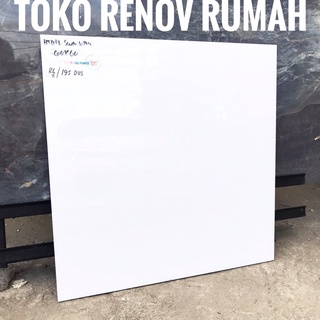 Jual granit 60x60 putih polos (GLOSSY)/ granit putih polos/ granit ...