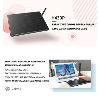 PEN TABLET HUION H430P / PENTAB DIGITAL GRAPHIC DESIGN | Shopee Indonesia