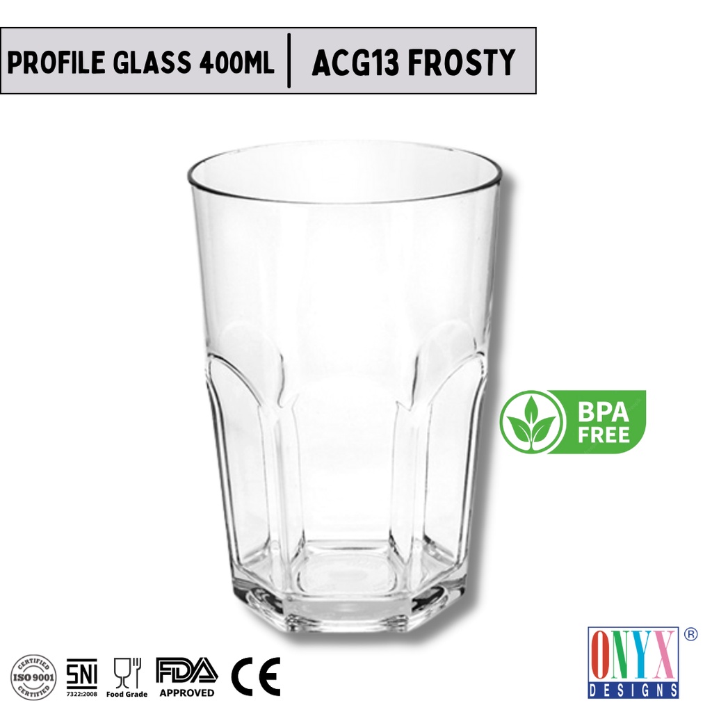 Jual Gelas Plastik Tumbler Onyx 400ml - ACG13 Frosty | Shopee Indonesia