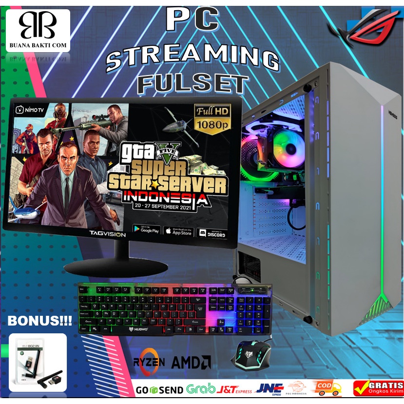 Jual Paket PC Gaming/Design Intel I7|Ram 16Gb|HDD 1TB|LED 22Inch Siap ...