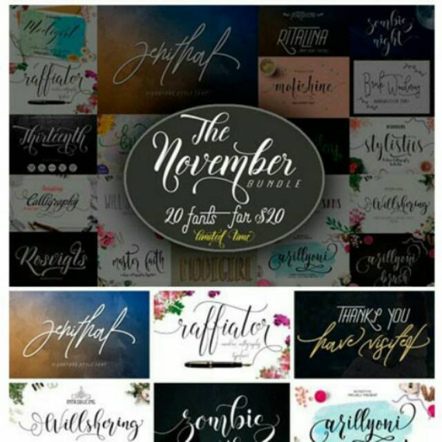 Jual Koleksi Font Premium Untuk Desain | Shopee Indonesia