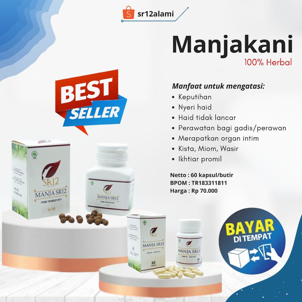 Jual Manjakani SR12 Herbal Ampuh atasi Keputihan Melancarkan Haid ...