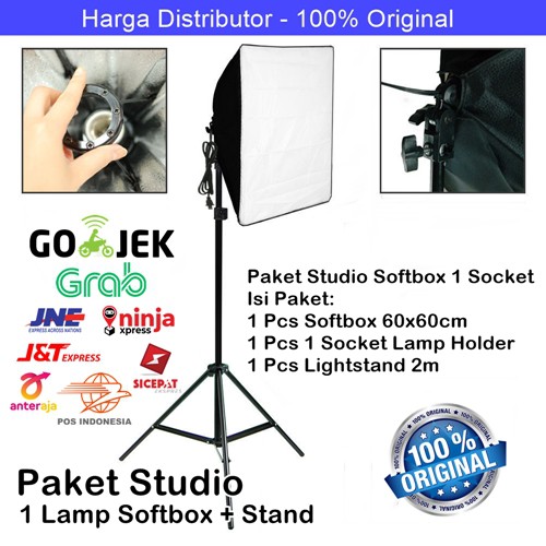 Jual LAMPU STUDIO PAKET LIGHTING - 1 Lamp 60x60cm , 50x70 , 60x90 ...