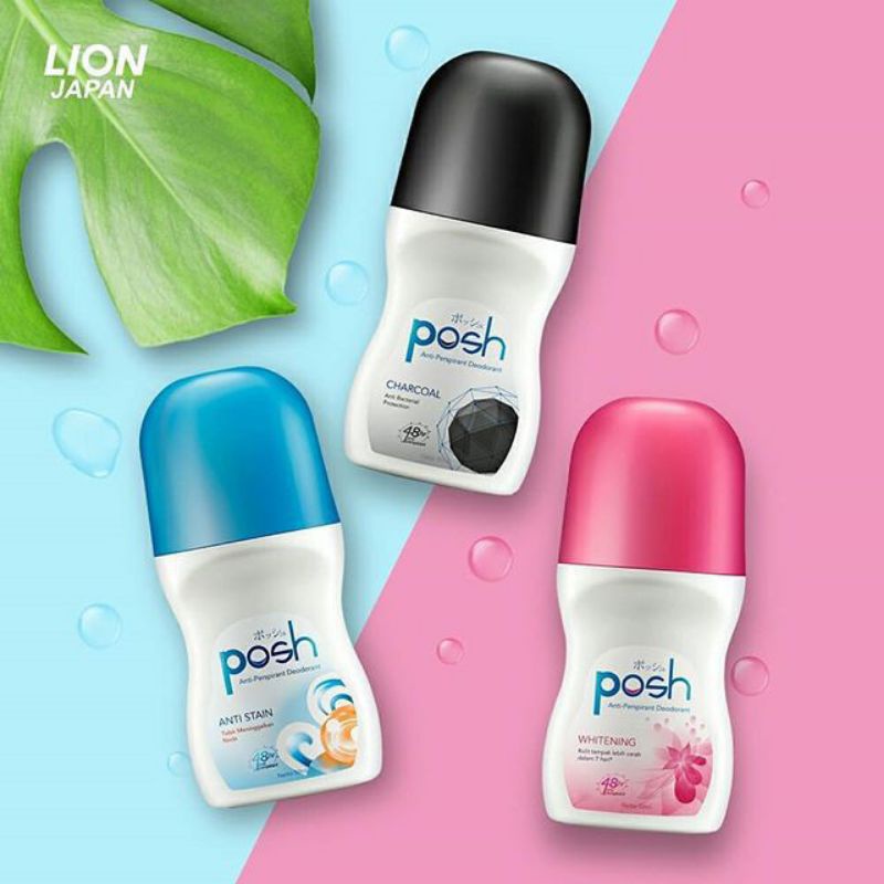 Jual POSH ANTI PERSPIRANT DEODORANT ROLL ON 50ML | Shopee Indonesia