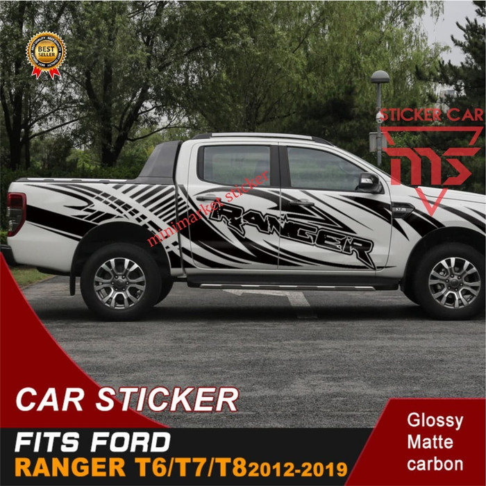 Jual STIKER RANGER STICKER MOBIL FORD RANGER FULL BODY - Putih Elegan ...