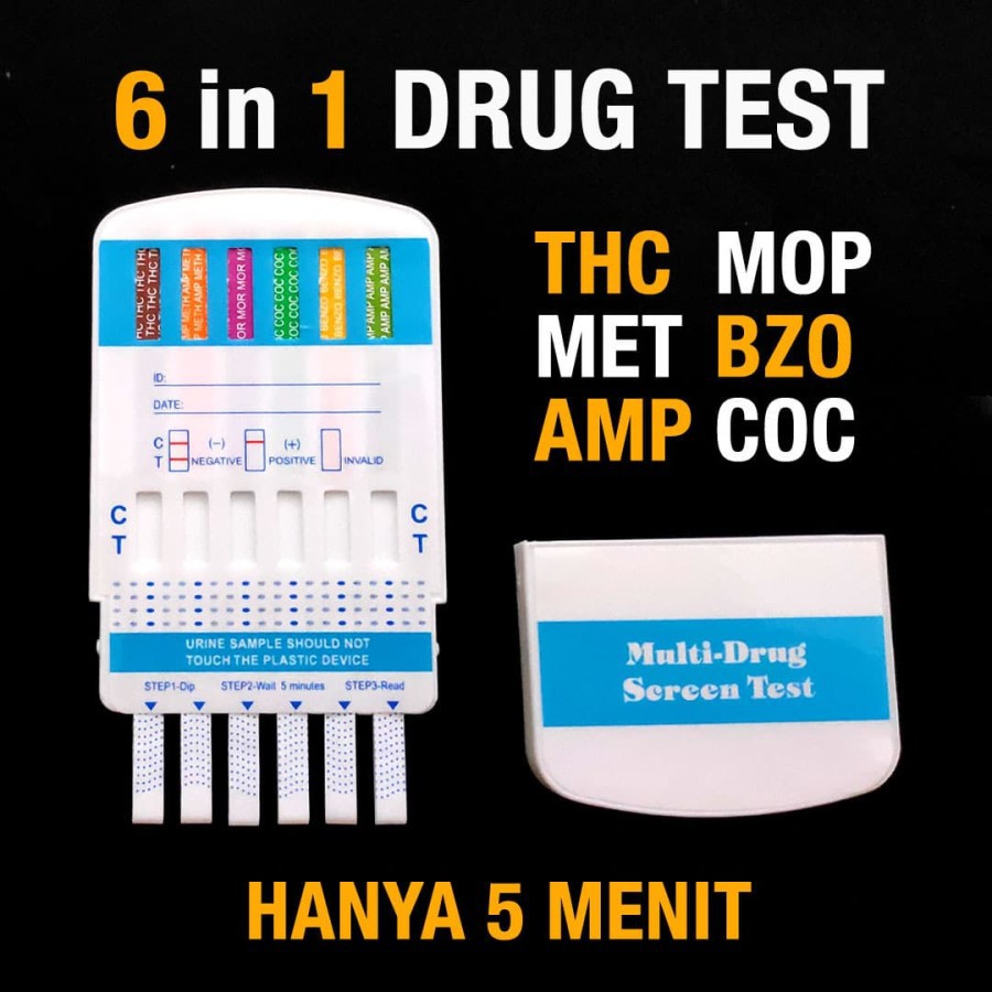 Alat Test Narkoba 6 Parameter 5 Parameter DRUG ABUSE TEST BNN | Shopee ... Alat Test Narkoba 6 Parameter 5 Parameter DRUG ABUSE TEST BNN | Shopee ...