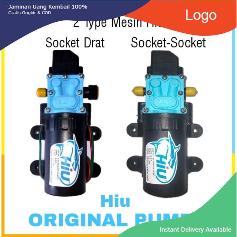Jual Pompa Dc 12v Hiu 6.5Bar 5Lpm / Dinamo pompa sprayer / Pompa steam ...