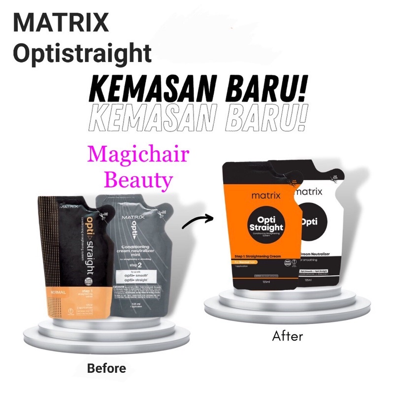 Jual MATRIX MINI OPTI STRAIGHT SMOOTHING Pelurus Rambut 125ml | Shopee ...