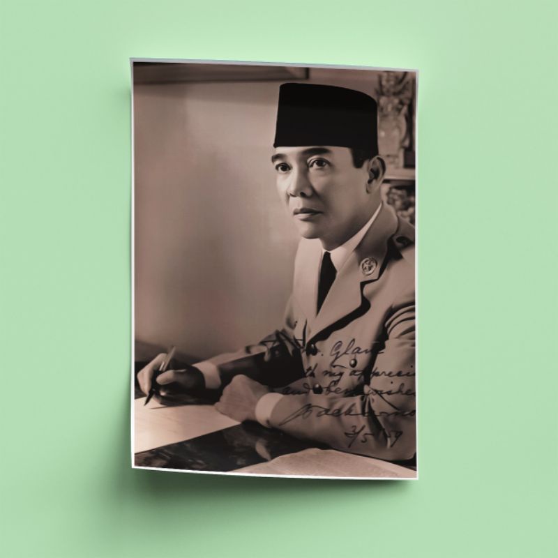 Jual Poster Ir. Soekarno 02 / Poster Tokoh / Poster A3+ / Poster Custom ... Jual Poster Ir. Soekarno 02 / Poster Tokoh / Poster A3+ / Poster Custom ...