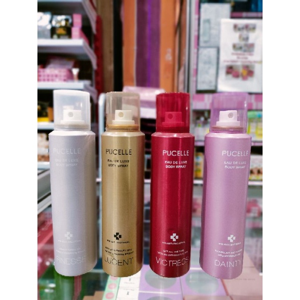 Jual PUCELLE EAU DE LUXE BODY SPRAY 150ml | Shopee Indonesia