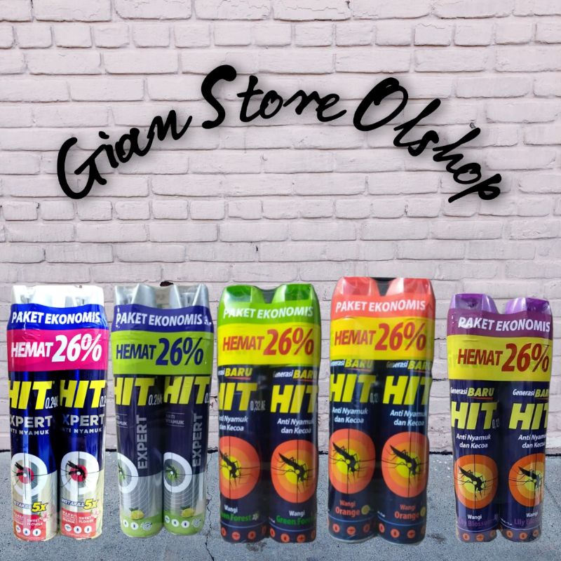 Jual HIT Expert Aerosol 2x600+75ml - Obat Nyamuk Semprot | Shopee Indonesia