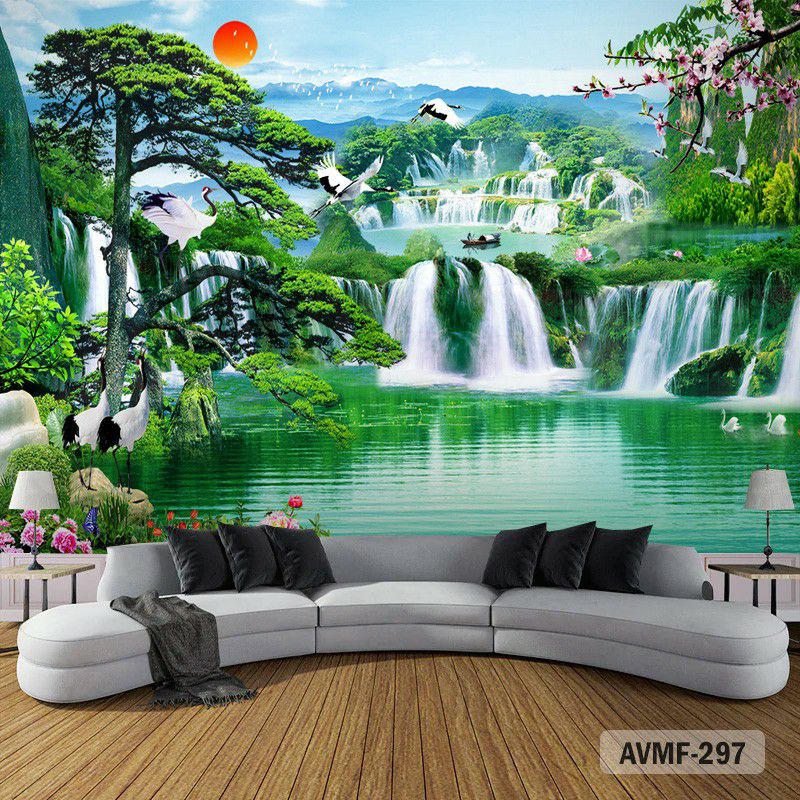 Jual WALLPAPER 3D WALLPAPER DINDING CUSTOM AIR TERJUN WALLPAPER TEMA ...