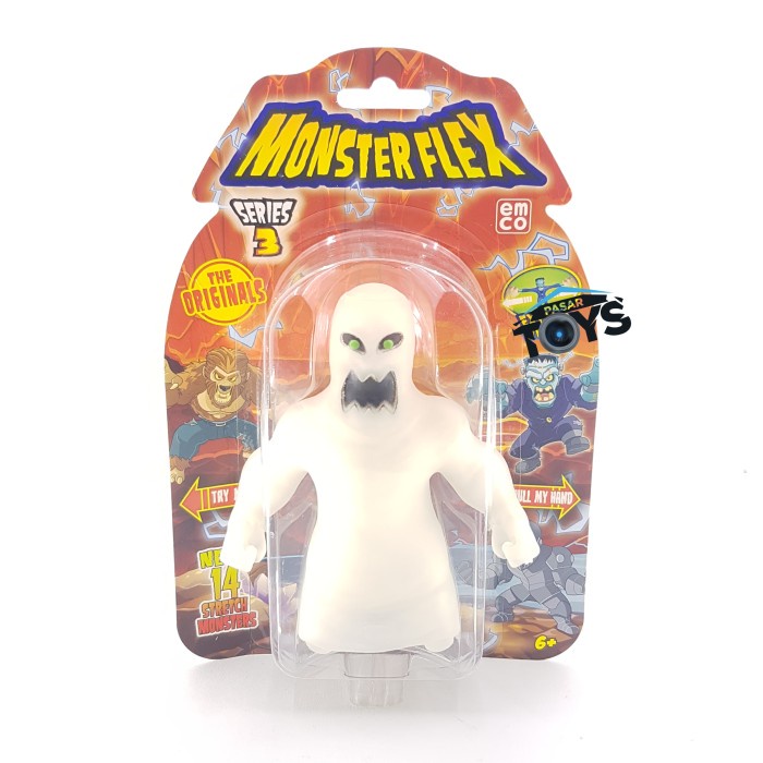 Jual Monster Flex Emco Stretchy Toys Series 3 Ghost | Shopee Indonesia