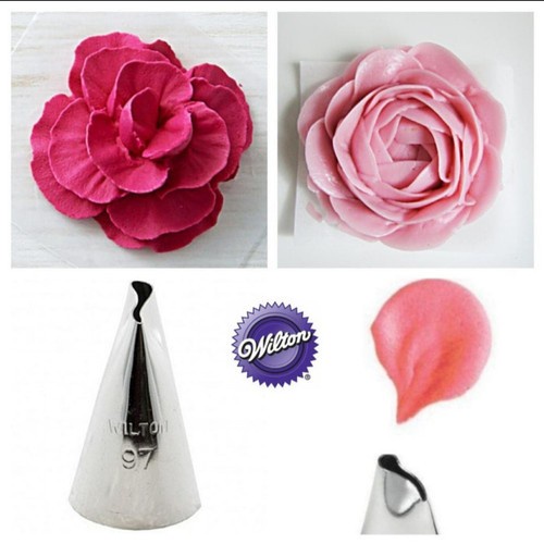 Jual Wilton Spuit Buttercream Tip 97 Motif Standar Petal Original ...