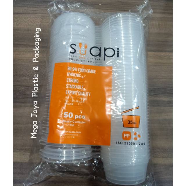 Jual Sauce Container Suapi 35ml isi 50pcs/pack | Shopee Indonesia