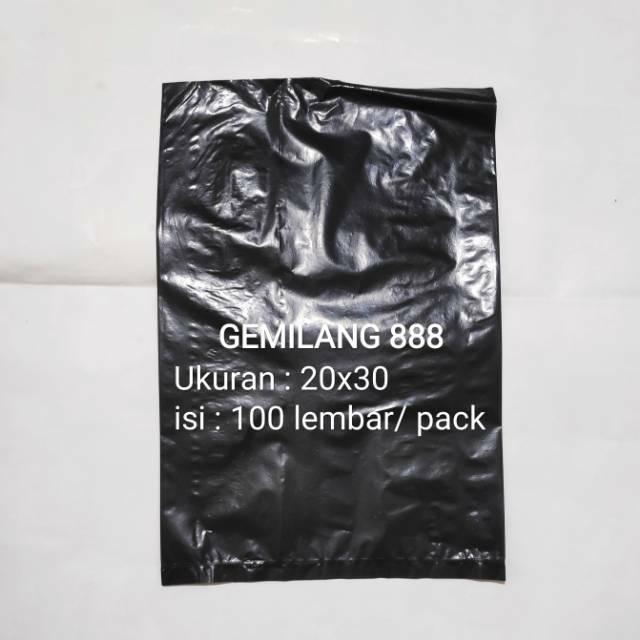 HD packing Hitam Uk 20x30 (100Pcs), Plastik bungkus Paket online ...