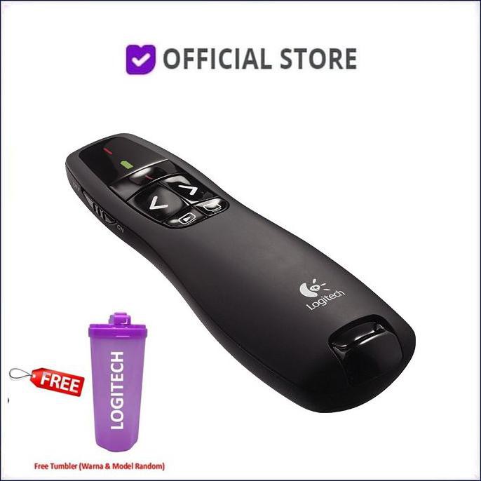 Jual LOGITECH R400 - Logitech Presenter , Wireless Presenter, Laser Pointer - Hitam | Shopee ...