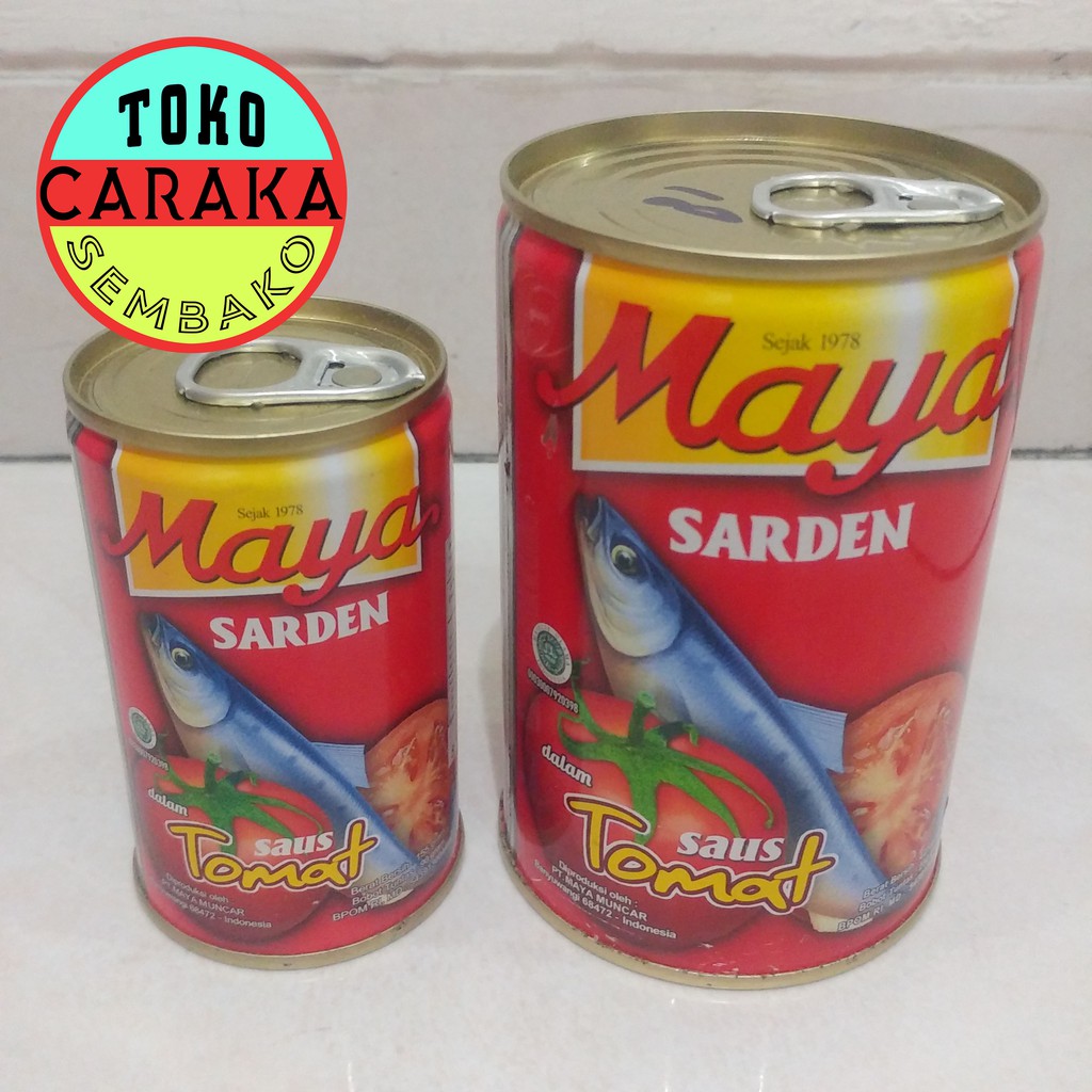 Jual MAYA Sarden Kaleng BESAR 425g | Shopee Indonesia