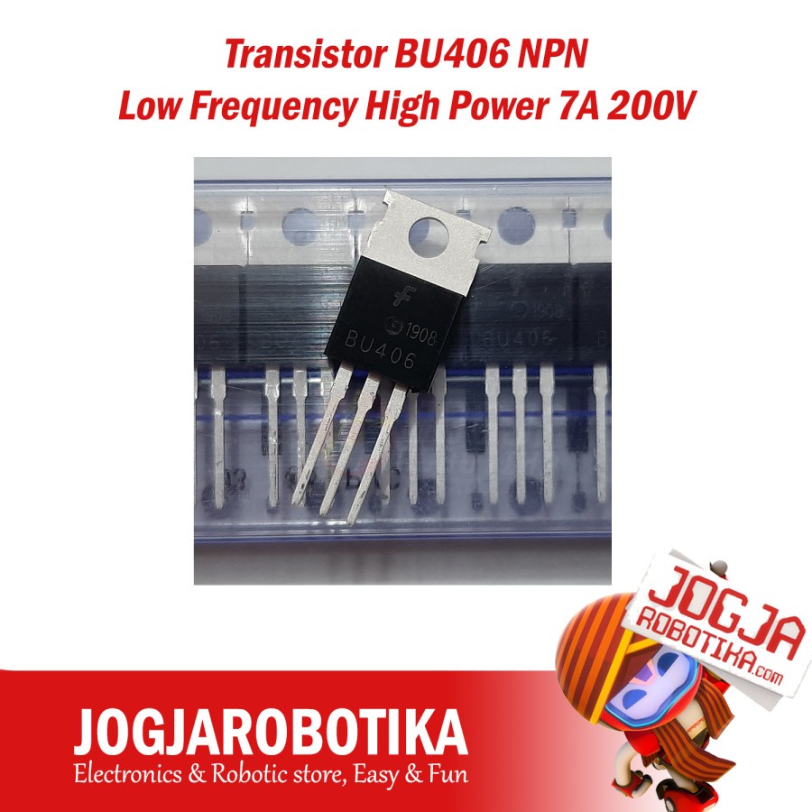 Jual Transistor BU406 NPN Low Frequency High Power 7A 200V | Shopee Indonesia