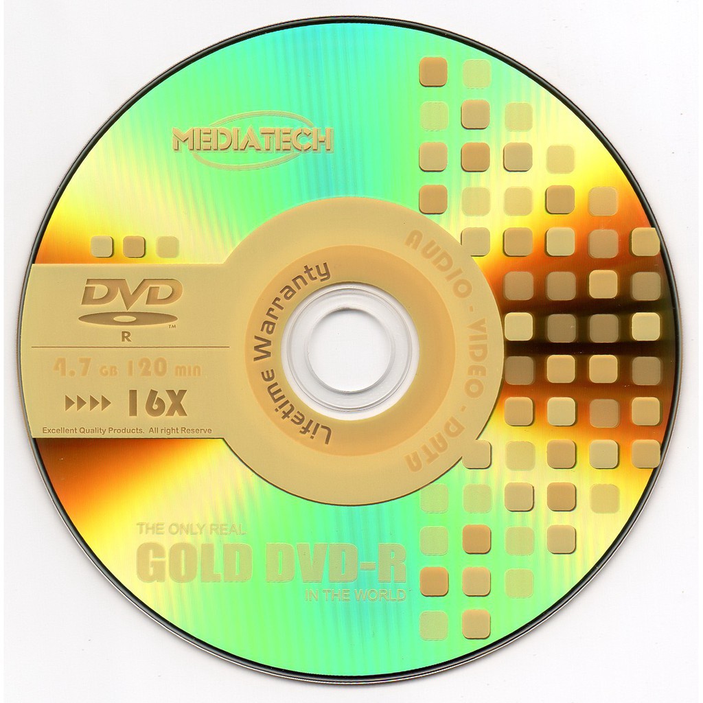 Jual Mediatech (Real) GOLD DVDR/DVD-R/DVD Kosong/DVD Blank 50 pcs ...
