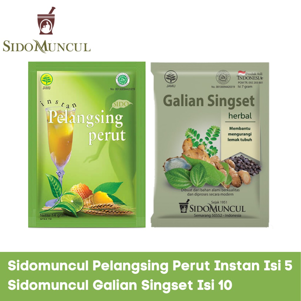 Jual Sidomuncul Pelangsing Perut Instan 5's, Galian Singset 10's ...