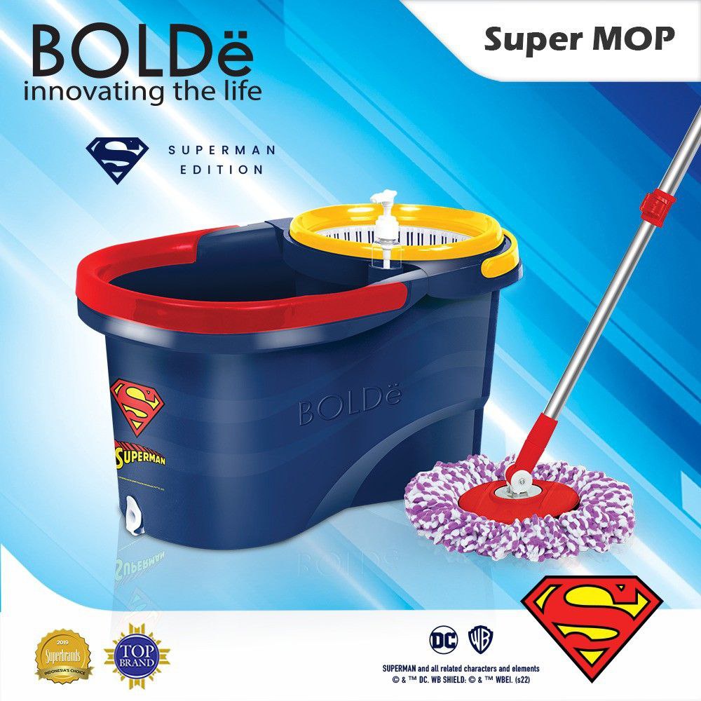 Jual BOLDe Pel Lantai Super MOP Superman Original Alat Pel Modern ...