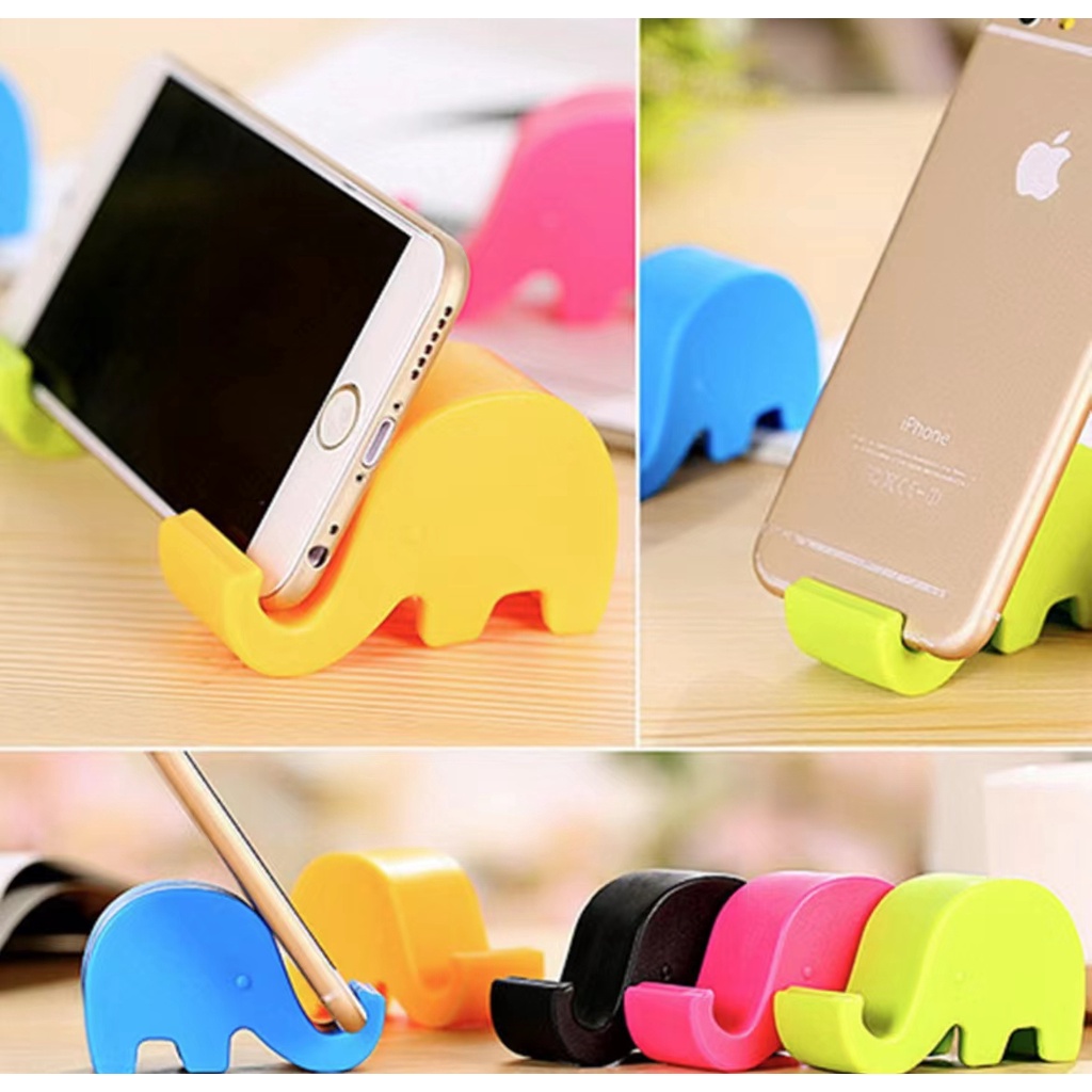 Jual Standing Hp/dudukan hp Handphone holder mini model gajah unik dan ...