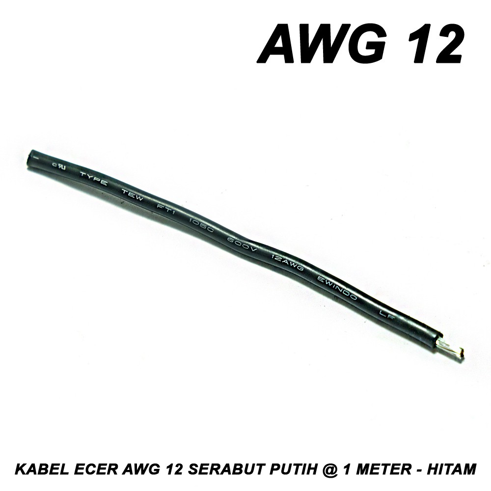 Jual Kabel Ecer AWG 12 Serabut Putih @ 1 Meter | Shopee Indonesia