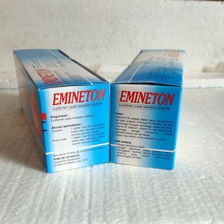 Jual EMINETON - SUPLEMEN UNTUK ANEMIA - HARGA PER DUS ISI 10 STRIP ...