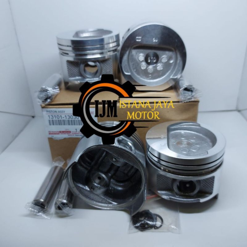 Jual PISTON ASSY SET TOYOTA KIJANG 5K OVER SIZE STD-100 ORIGINAL ...